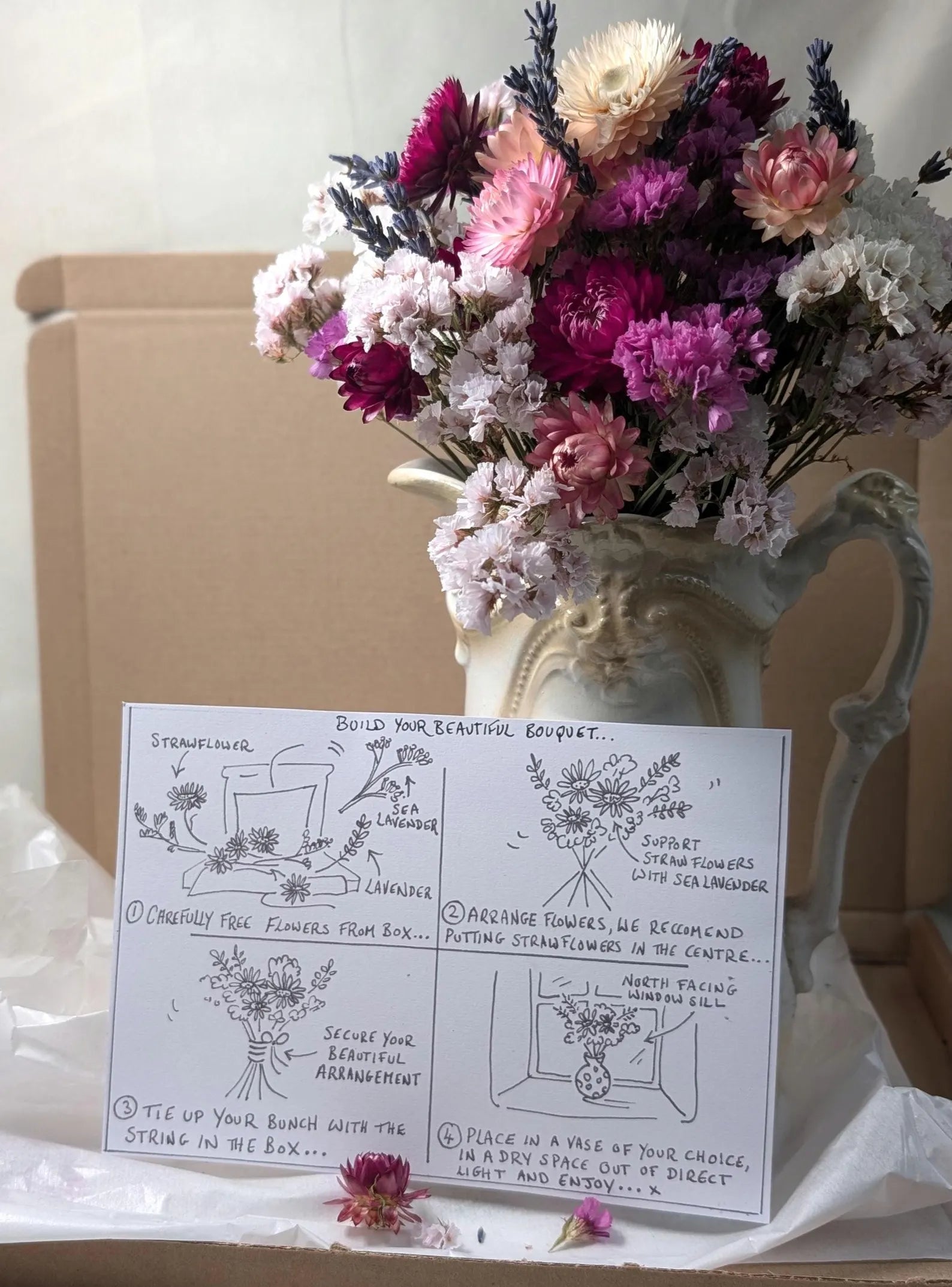 Dried Flower Kit | letterbox flowers | order Dried Flowers online ...
